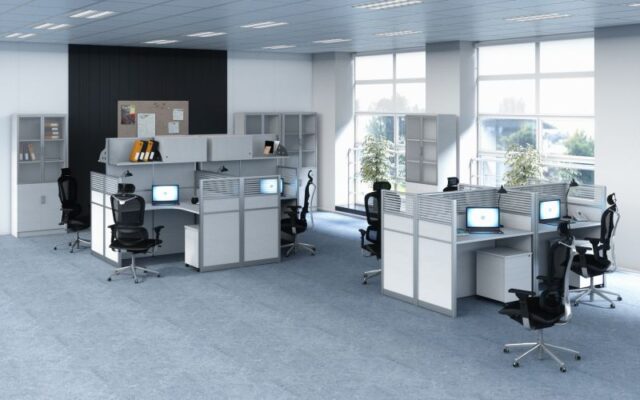 Customizable Modern Focus Partition Office Desk Cubicle Workstations ...